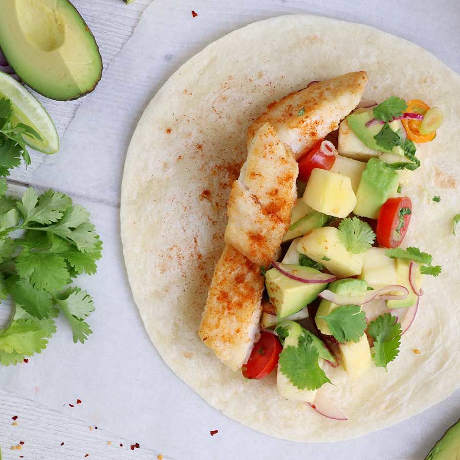 Dole NZ - Fish tortillas with DOLE pineapple salsa